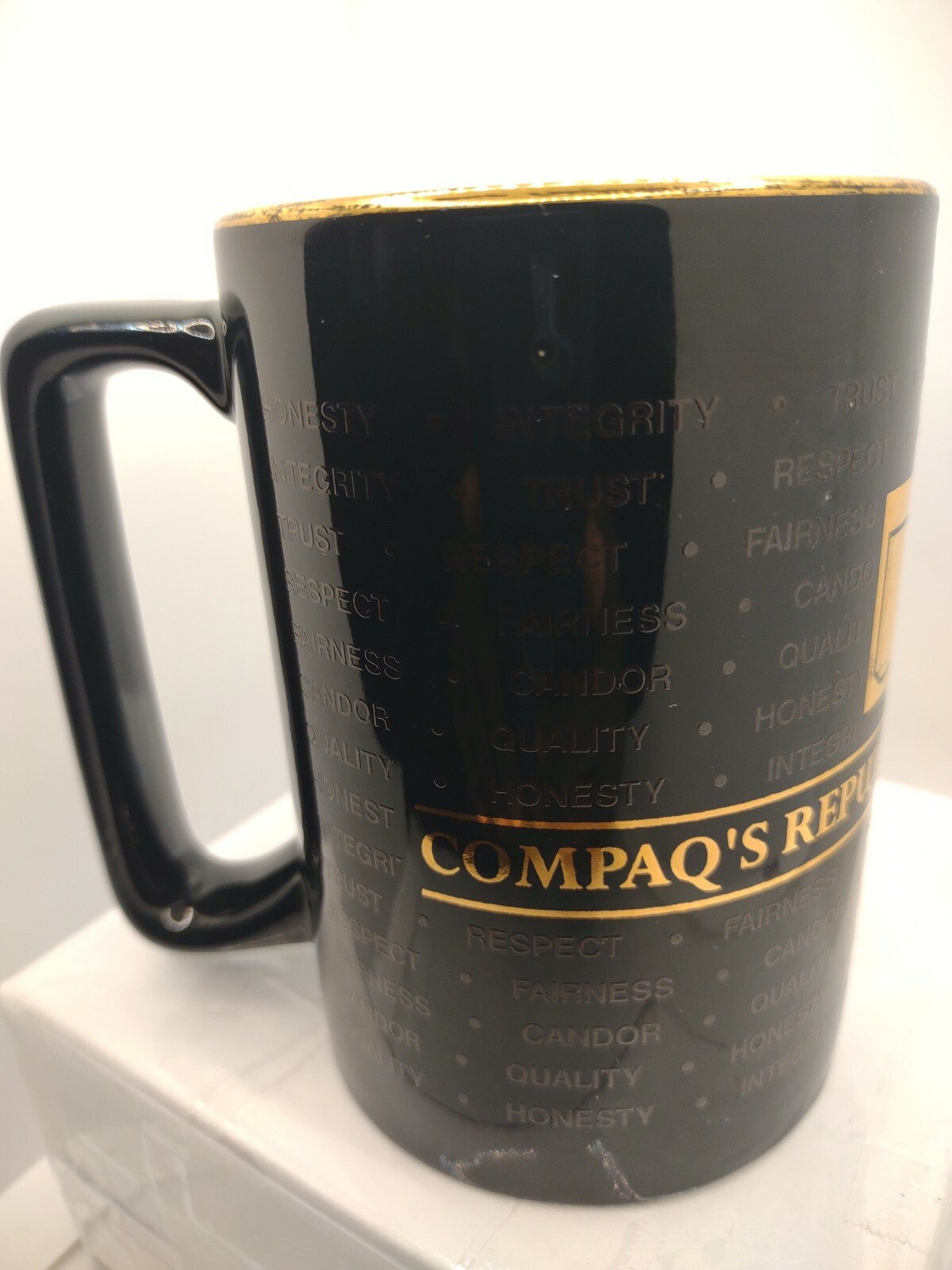 COMPAQ COMPUTER COFFEE MUG. COMPAQ'S REPUTATION IS IN MY HANDS MUG ...