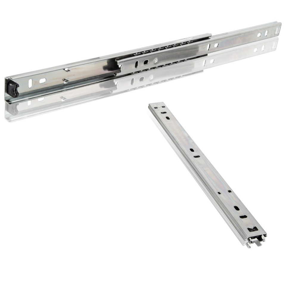 27mm BALL BEARING DRAWER RUNNERS/SLIDES Cabinet 250mm-500mm Partial ...