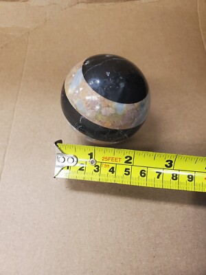 Polished Granite Rock Striped Sphere | eBay
