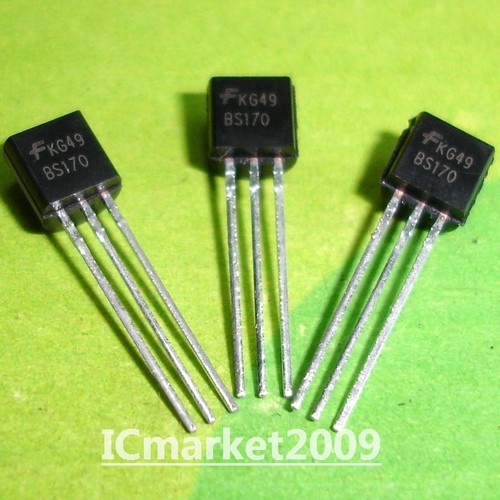 50 PCS BS170 TO-92 N-Channel 60-V (D-S) 500Ma Mosfet Transistor | eBay