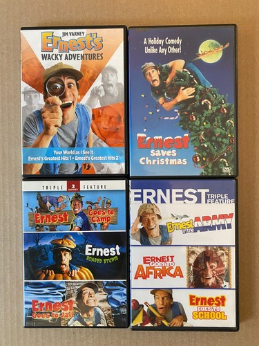 ERNEST DVD Collection-10 Movies! Jim Varney, Christmas, Halloween ...