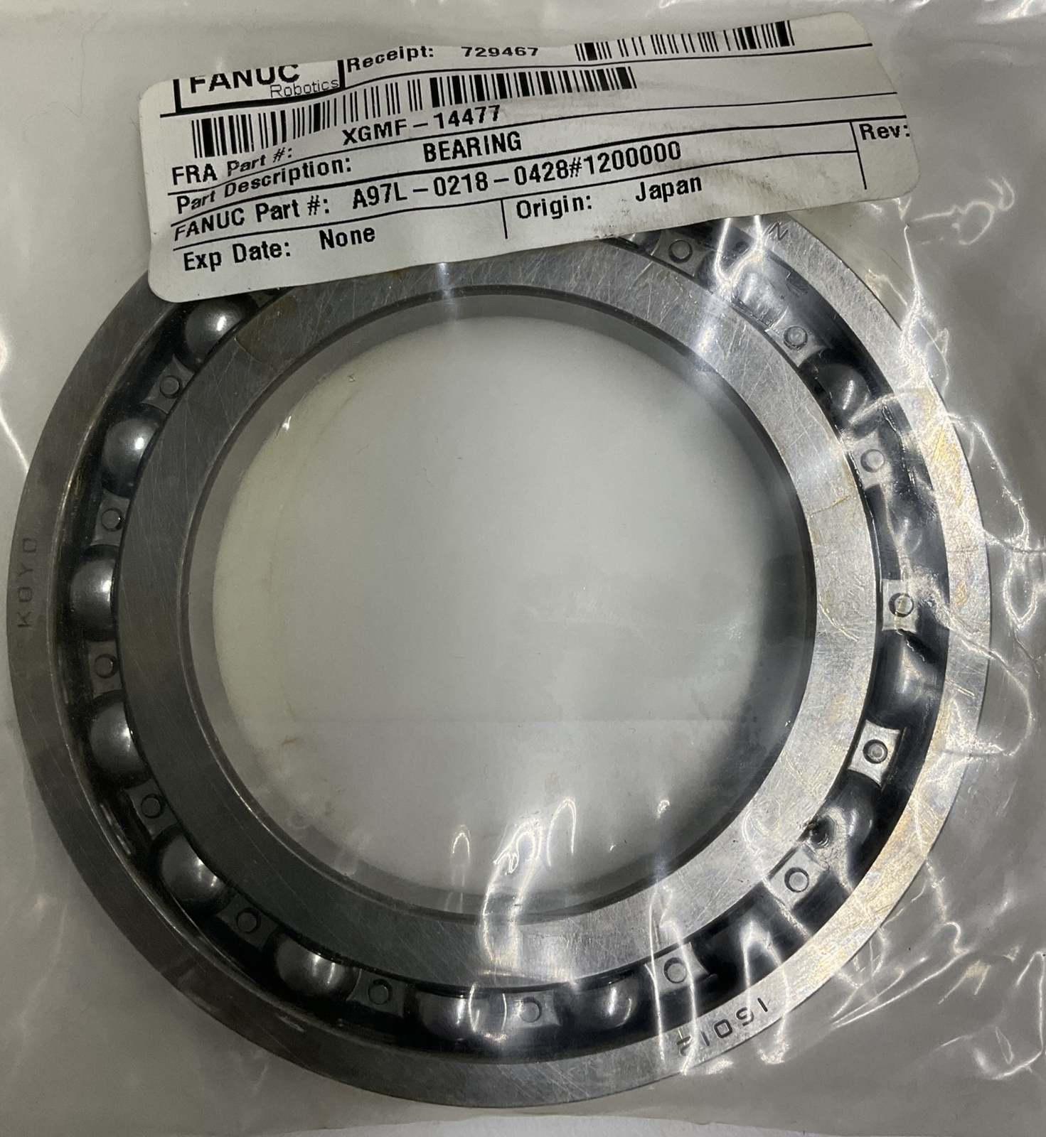 Fanuc A97L-0218-0428 #1200000 Bearing Koyo 16012 | eBay UK