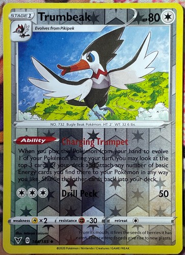 Pokemon TCG - Trumbeak Reverse Holo - 144/185 - Vivid Voltage | eBay