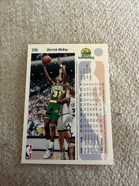 1992-93 Upper Deck - #235 Derrick McKey for sale online | eBay