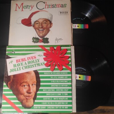 Burl Ives Have A Holly Jolly Christmas Vinyl LP Decca Orig 1965 + Bing ...