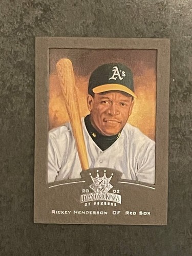 Rickey Henderson 2002 Donruss Diamond Kings Silver 84/400 Card #35 ...