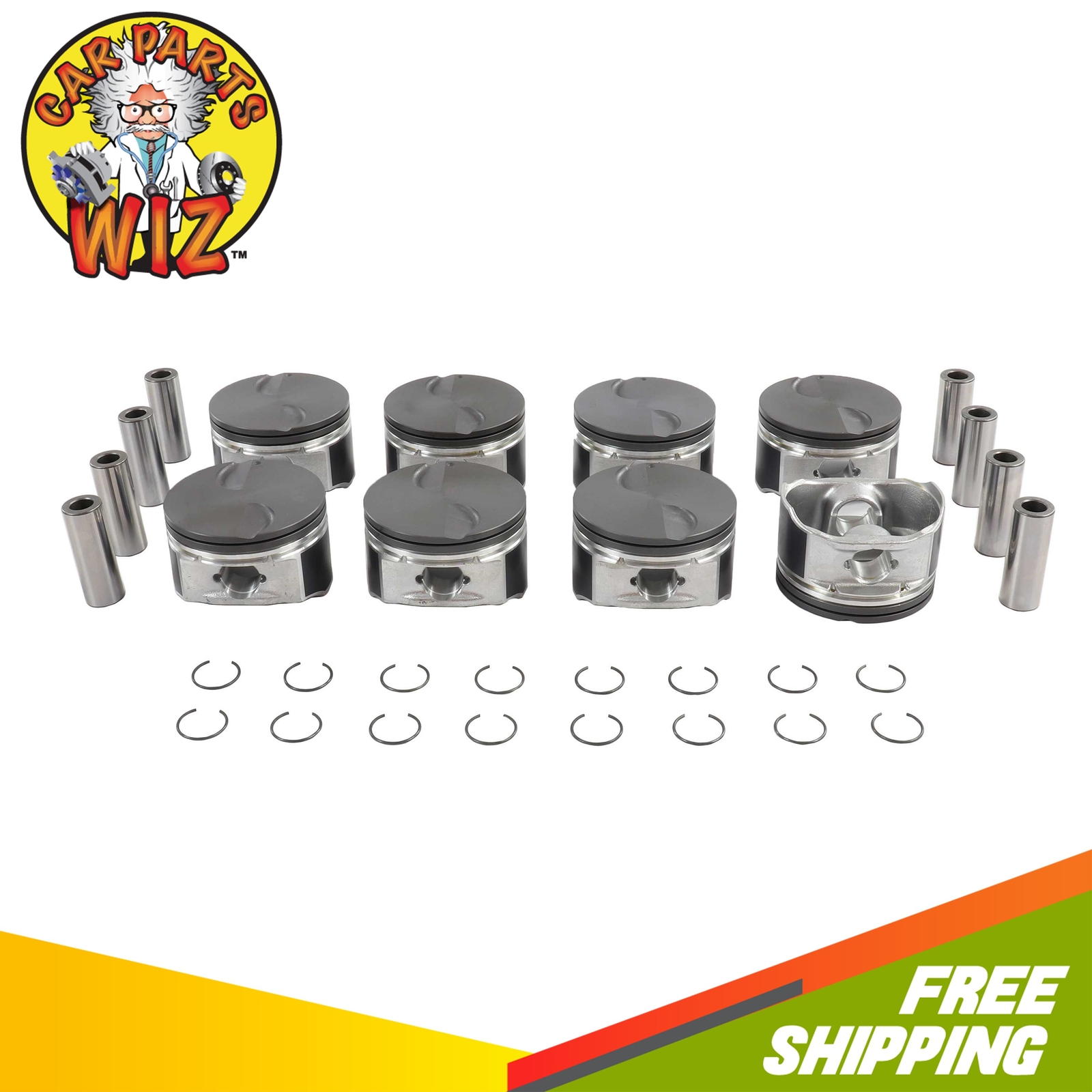 Piston Set STD Size FITS 10-15 Chevrolet GMC Hummer 4.8L-5.3L OHV | eBay