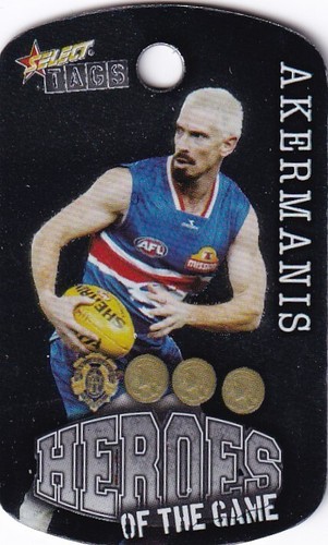 AFL 2010 Select Western Bulldogs - Jason Akermanis Heroes Tag No.142 | eBay