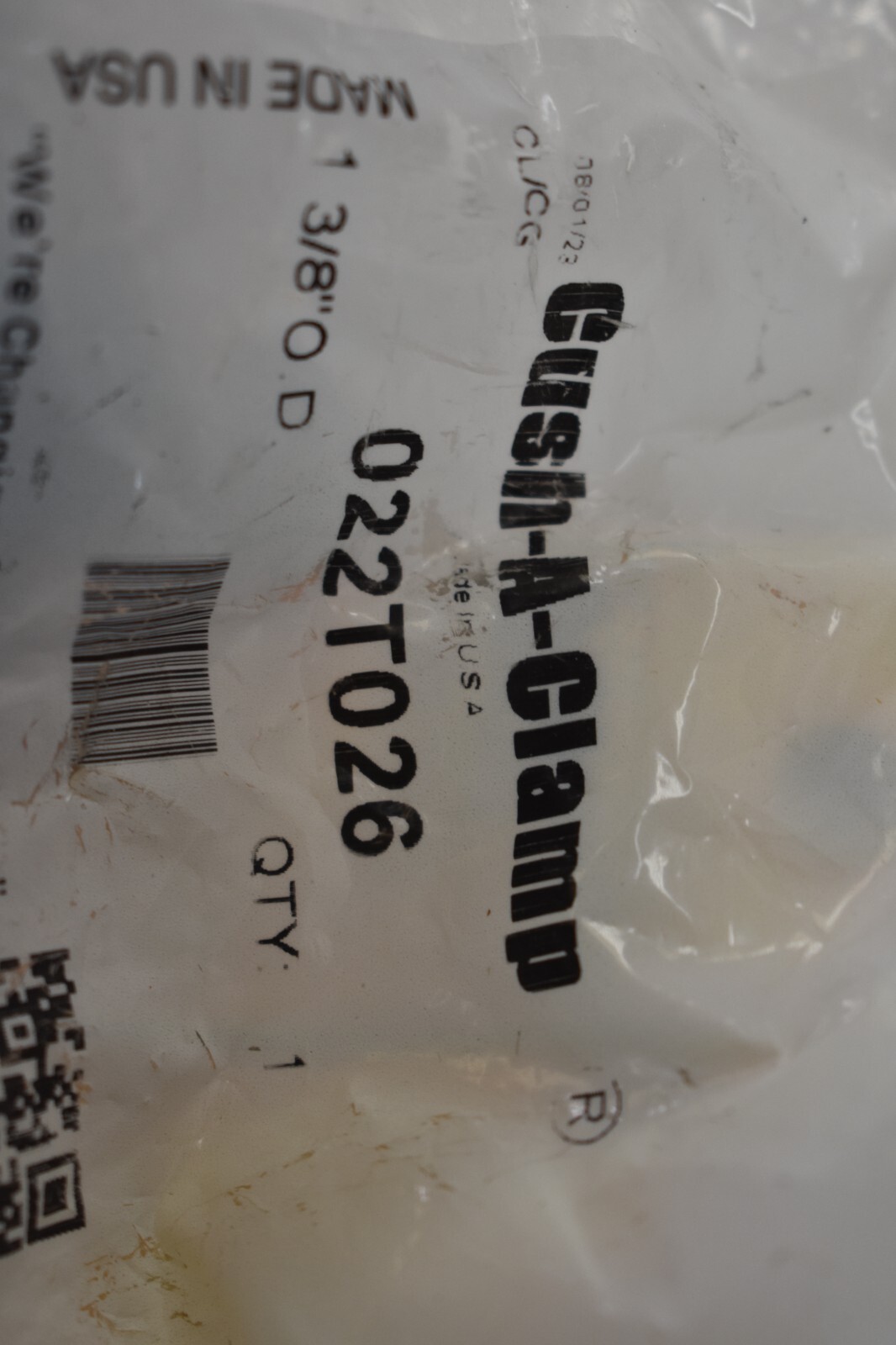 Lot of 3 Packs Cush A Clamp Cushion Pipe Clamps 1-3/8" OD 022T026 Strut ...