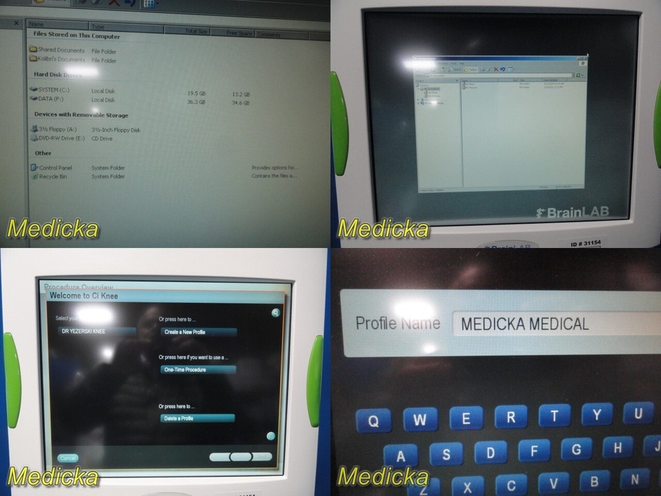 Brainlab Kolibri Ci Knee Essential 2.0.1 Navigation System W/ Camera ...