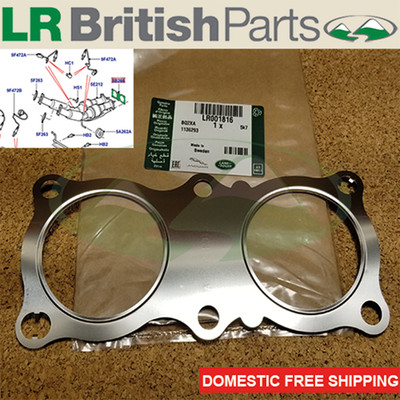 GENUINE LAND ROVER EXHAUST GASKET LR001816 LR2 3.2L PETROL OEM NEW | eBay