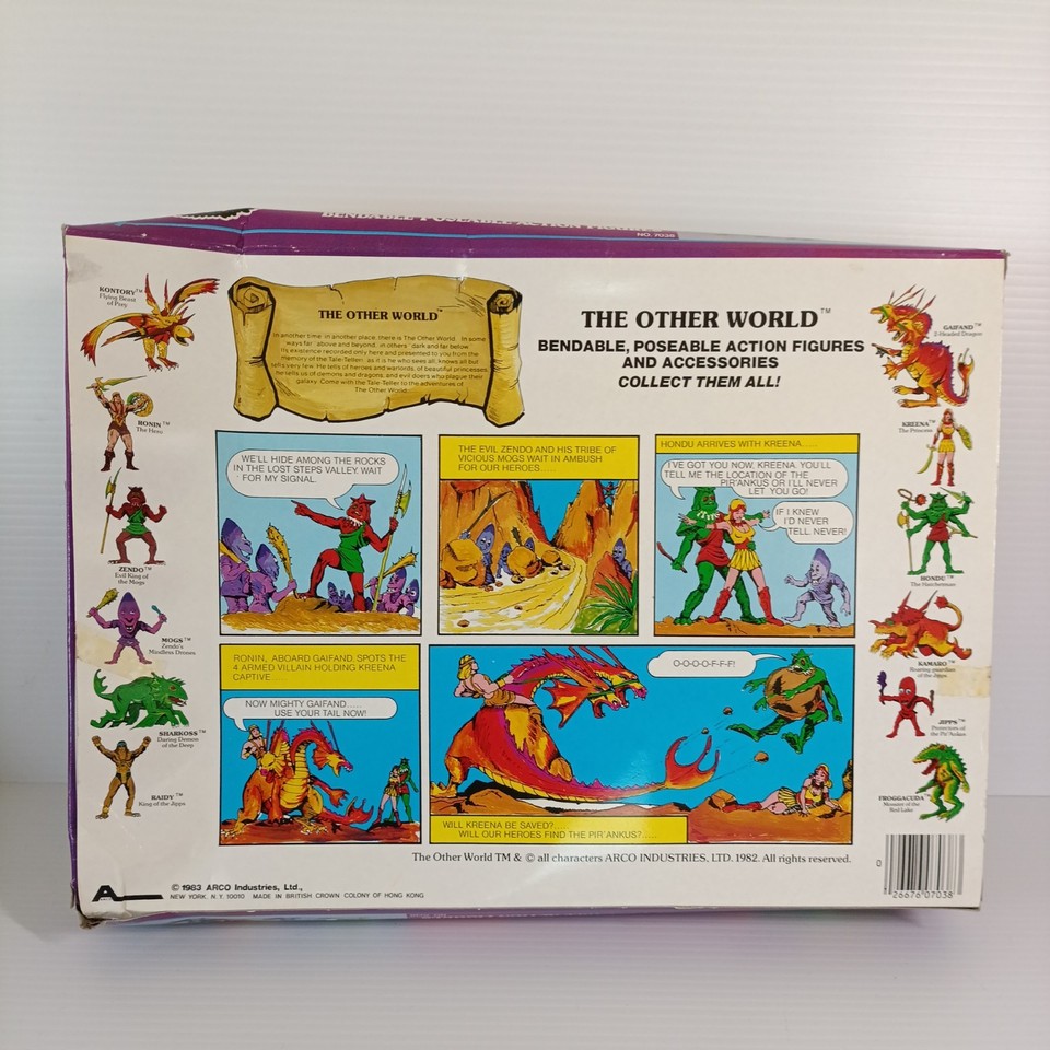 ARCO The Other World Figure Set Fighting Glowgons Bendable Posable ...