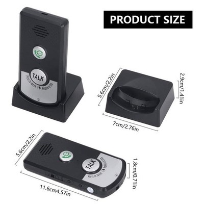 Wireless Intercom System Two Way Voice Communication Waterproof Design ...