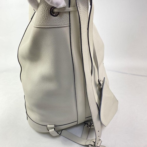 Current Gucci Bamboo Backpack Leather Drawstring white | eBay