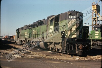 Original Slide Burlington Northern BN 6246 EMD SD9 Cicero ILL 1-25-73 | eBay