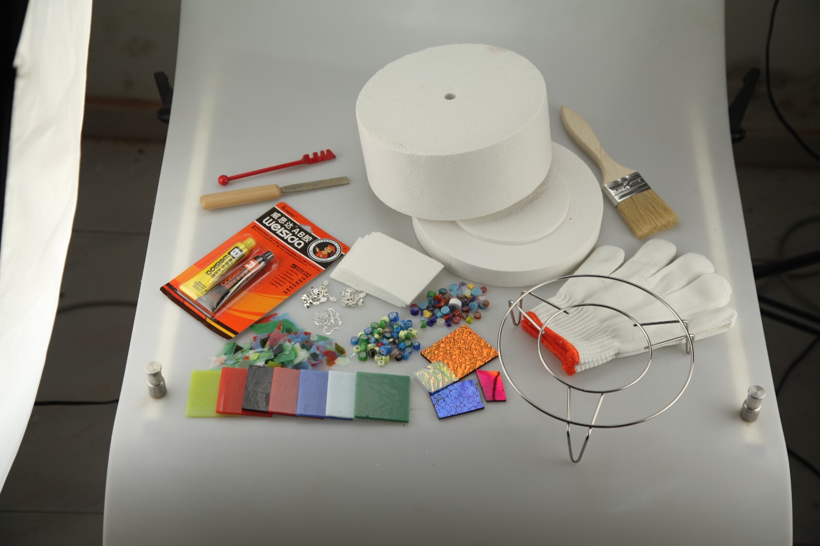 Professional Large Microwave Kiln Kit 14pcs Set DIY Jewelry Glass ...