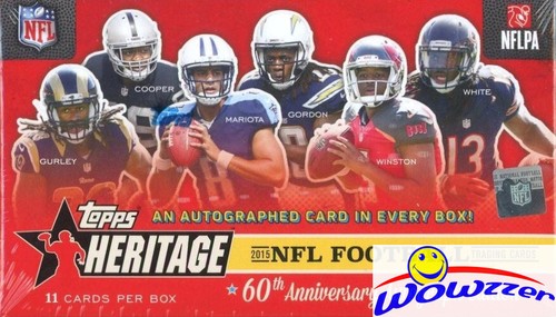 2015 Topps Heritage Football Factory Sealed Box-AUTOGRAPH+FOILBOARD ...