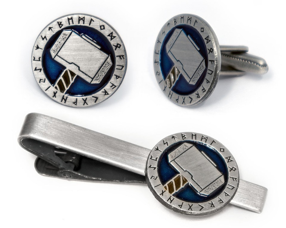 Avengers Cufflinks, Marvel Tie Clip Tack Cuff Links Iron Man Thor Hulk ...