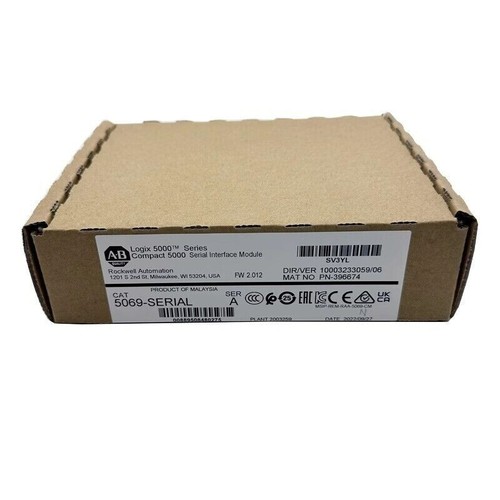 NEW Allen-Bradley 5069-SERIAL / A Compact Logix 5000 Interface Module ...