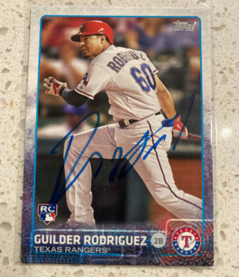 Guilder Rodriguez Rookie Rc Autograph Rare Texas Rangers | eBay