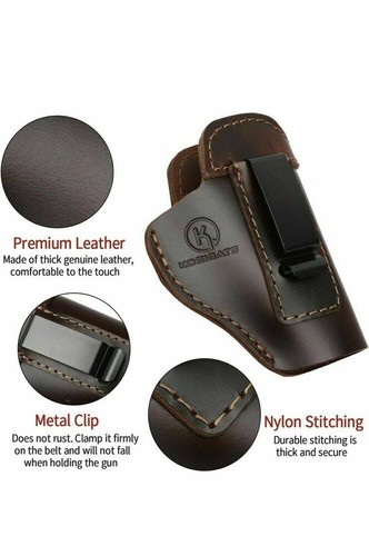 IWB Carry Leather Gun Holster For Walther PPQ PPX PPK PPKS PK380 PPS ...