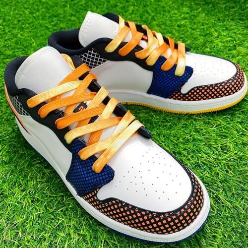 Flat Gradient Shoe Laces Blue Star Sky Print Shoelaces Sneakers 47 inch ...