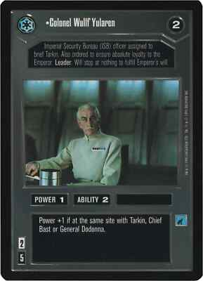 Colonel Wullf Yularen (Premiere-Limited) | Decipher Star Wars CCG | NM ...
