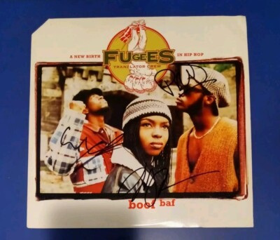 THE FUGEES Band Lauryn Hill +2 BOOF BAF Autographed Vinyl Album ...