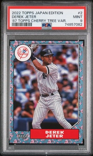 2022 TOPPS JAPAN EDITION DEREK JETER #2 1987 TOPPS CHERRY TREE ...