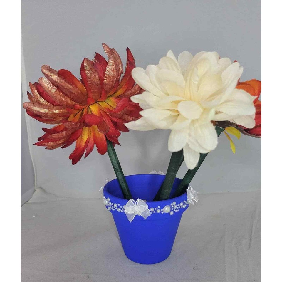 Handmade Flower Pens In A Pot Please Read Description Below | eBay