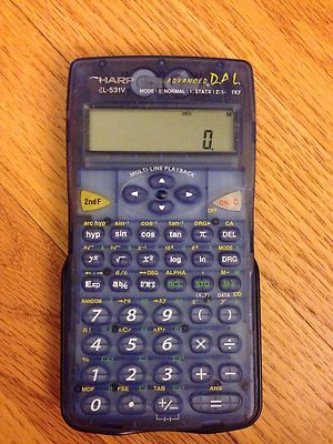 Sharp EL-531V DAL Advanced Scientific Calculator with Case - Blue | eBay
