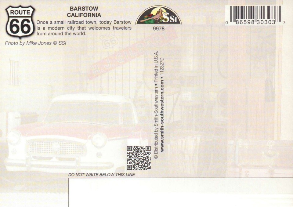 Barstow California, Railroad Town on Route 66, Old Car and Sign, CA ...