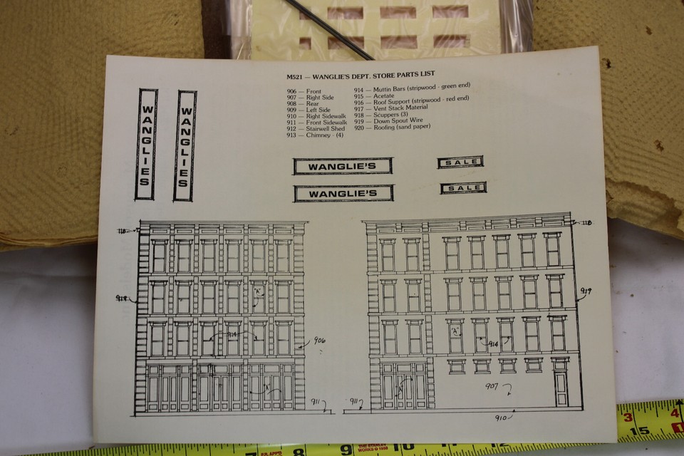 HO - Building Kit - Magnuson Models - Wanglie's Department Store - Kit ...
