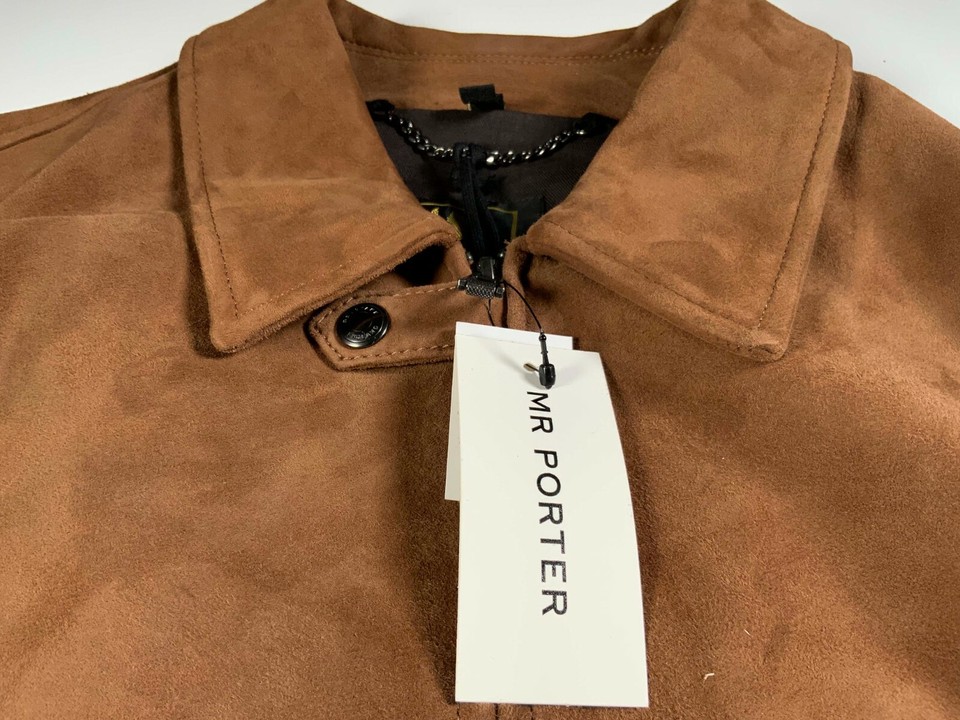 Belstaff Cooper Suede Biker Jacket Light Brown Size 54 | eBay