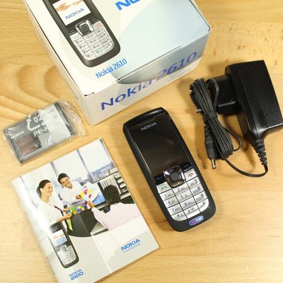 Rare Vintage Nokia 2610 Phone Black In Box Complete Vintage International TIM | eBay