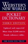 Websters New World Pocket Dictionary - Paperback By Webster - VERY GOOD ...