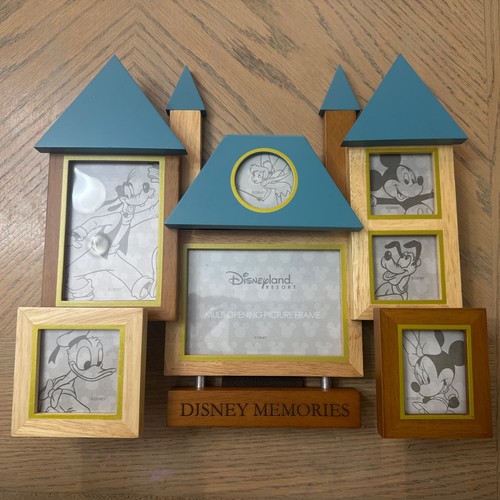 WALT DISNEY WORLD Disneyland Castle Themed MULTI-OPENING Picture FRAME ...