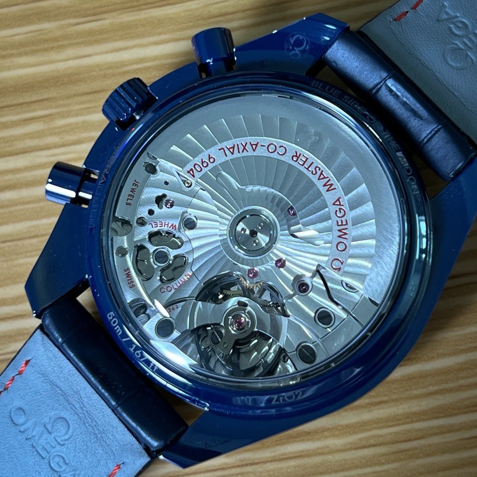 Omega Speedmaster Blue Side of the Moon Aventurine Moonphase Ceramic | eBay