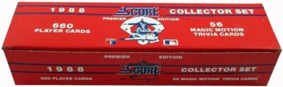 1988 Score Premier Edition Collector Set Box 660 Cards Baseball Cards ...
