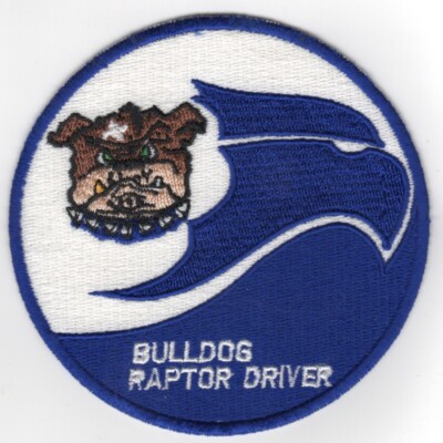 AIR FORCE 525FS SQUADRON BULLDOG RAPTOR DRIVER WHITE MILITARY ...