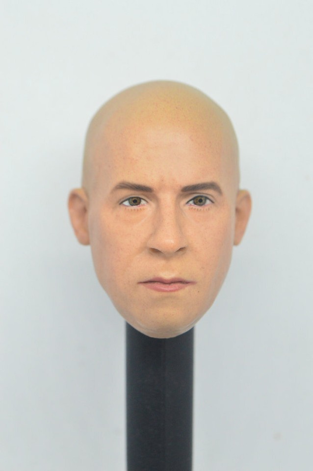 Custom 1/6 Vin Diesel Head Sculpt for 12'' Hot Toys Phicen COO Male ...