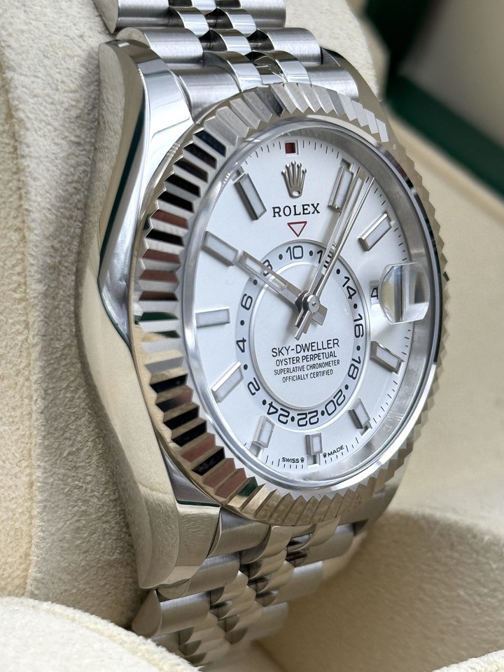 Rolex Skydweller White Dial Jubilee Bracelet 336934 Box & Papers 2024 | eBay
