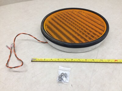 JSF Tech 112 LED Orange Traffic Light Replacement with Mounting ...