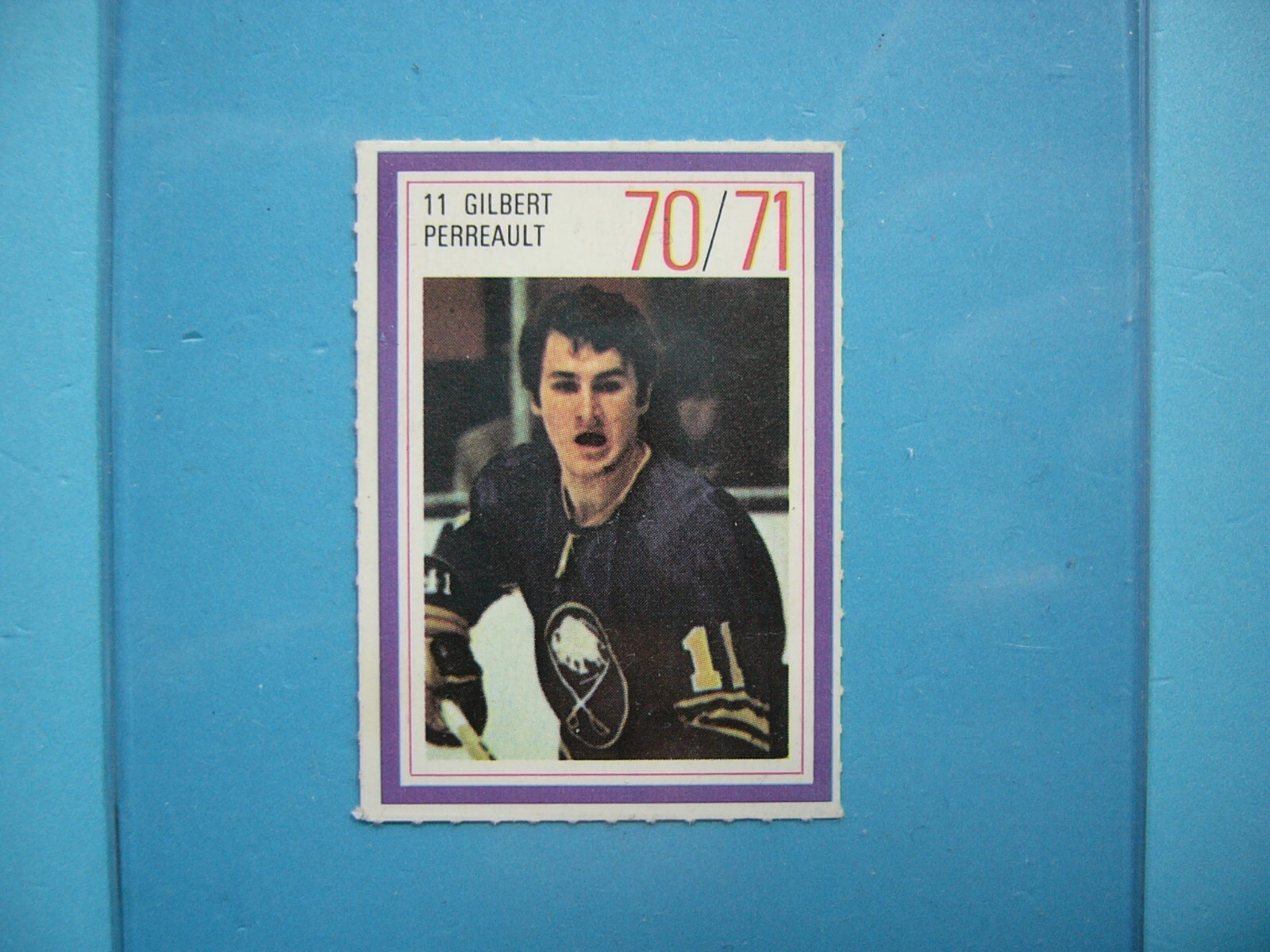 1970/71 ESSO POWER PLAYERS NHL HOCKEY STAMP CARD GILBERT PERREAULT ...