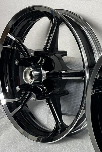 HARLEY CVO LIMITED TOURING front CHROME & BLACK WHEEL ORM 2009-22 ...