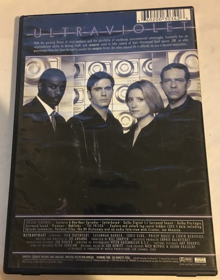 Ultraviolet DVD Jack Davenport, Idris Elba, RARE OOP Vampire 2 Disc ...