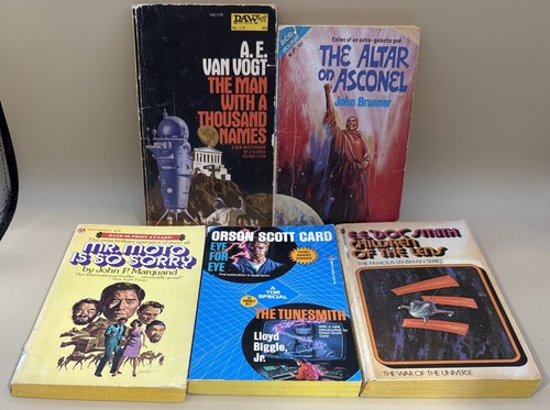 Lot of 5 Vintage Science Fiction Paperback Books -paperback Ace Double ...