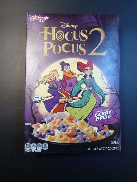 1 Kellogg's Disney HOCUS POCUS 2 LIMITED EDITION Breakfast Berry Brew ...