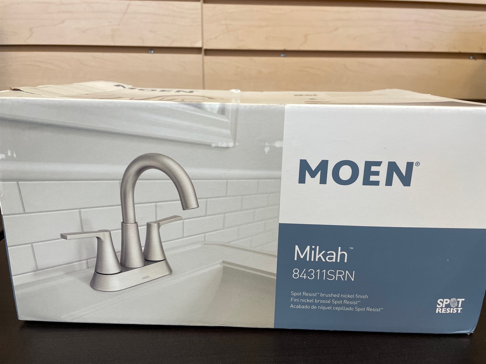 Moen Mikah Centerset 2 Handle Bathroom Faucet Brushed Nickel 84311SRN ...