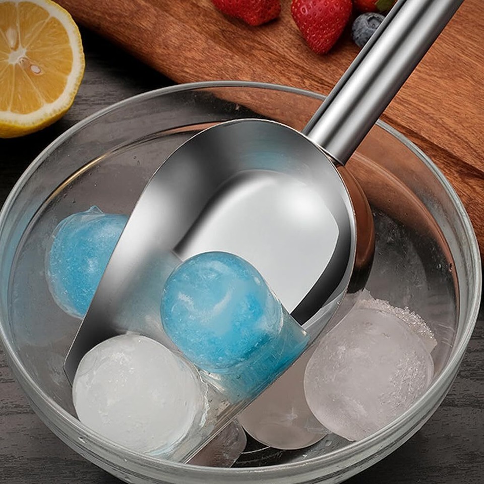 Stainless Steel Scoop Bar Ice Candy Dry Goods Popcorn Commercial ...